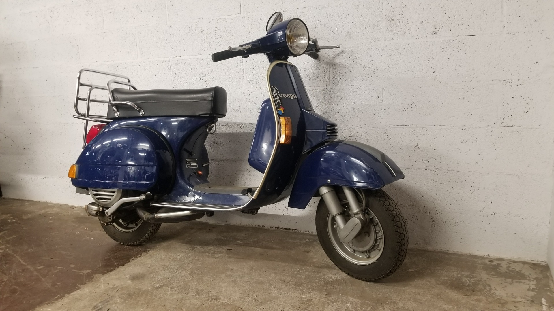 Moto depot : Motos d’occasion collection piaggio, PX 125 VESPA PIAGGIO BLEU